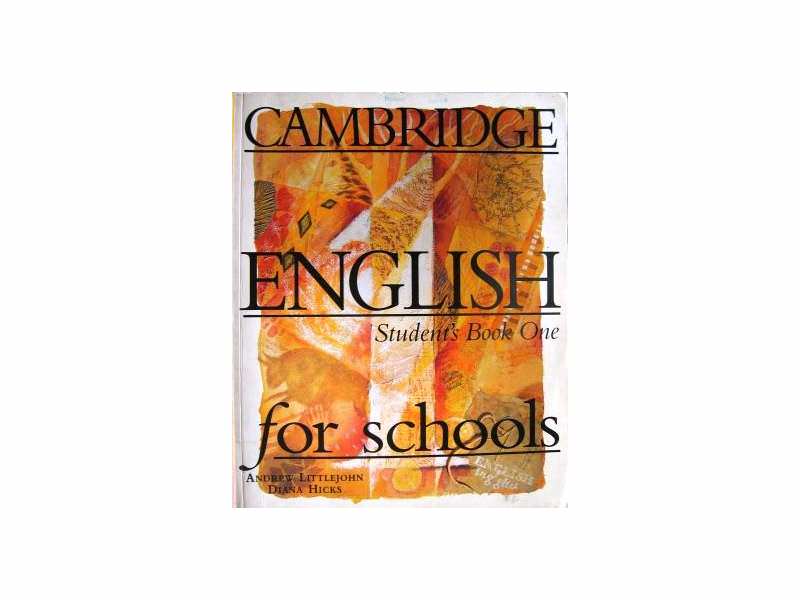 ENGLISH Students Book One for schools
