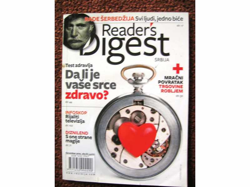 Readers DIGEST Rade Šerbedžija svi ljudi, jedno biće