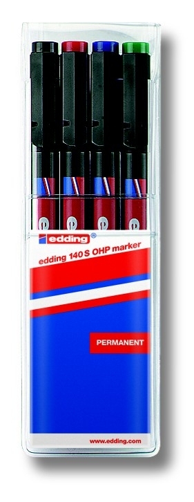 OHP permanent marker 0,3 mm, set 1/4 140S