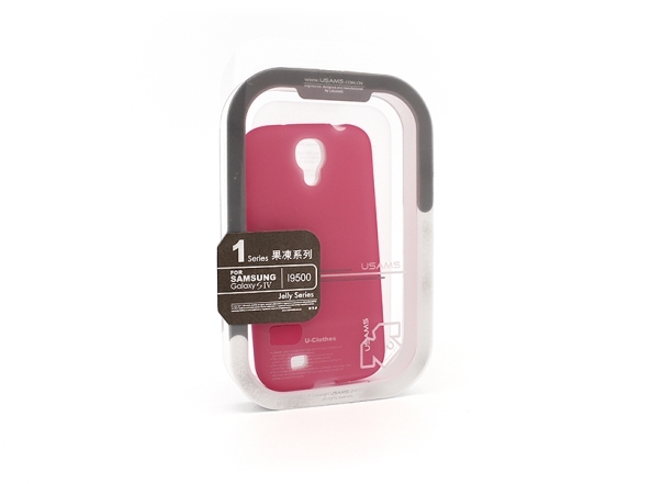Torbica USAMS za Samsung I9500 S4 transparent pink