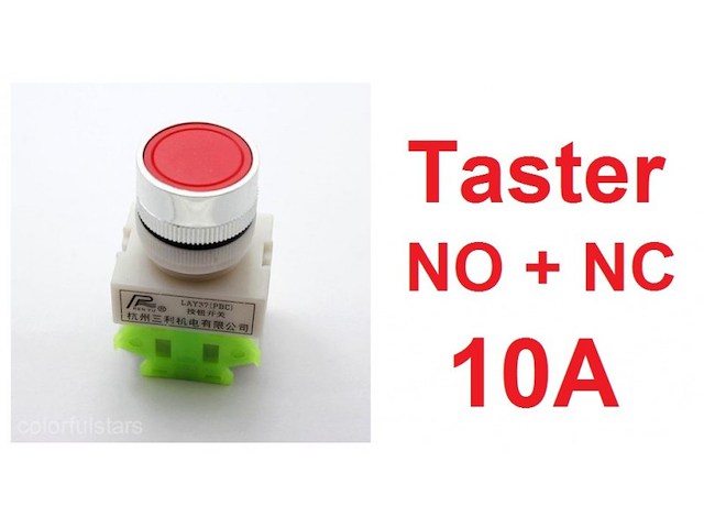 Taster - Crveni - 22mm - STOP taster - NO+NC