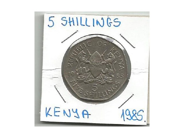 b1 Kenya 5 shillings 1985.