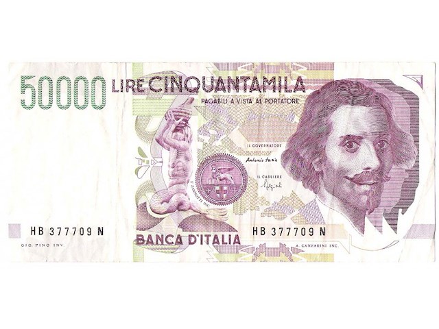 ITALIJA - 50 000 LIRA 1992