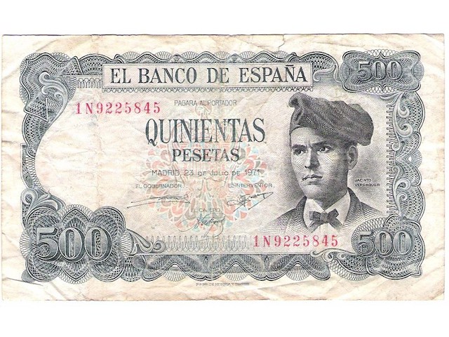 SPANIJA - 500 PESETA 1971