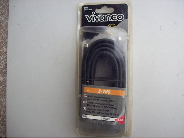 VIVANCO S-VHS na S-VHS kabal  5 metara - NOV Germany