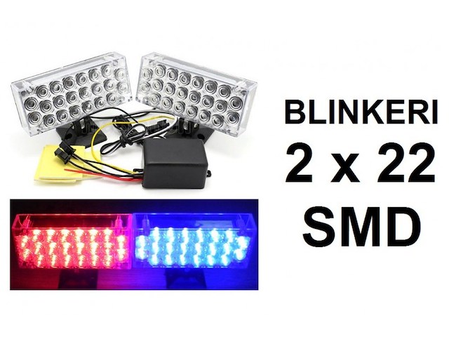 Blinkeri - LED - Policijski plavo-crveni