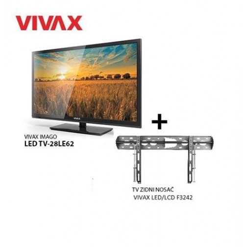 VIVAX IMAGO LED TV-28LE62, HD, MPEG4, DVB-T/C + gratis nosaÄ F3242