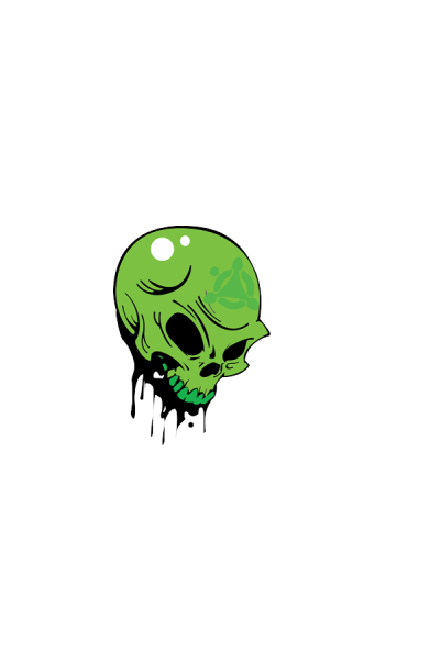 Šolja Green Skull 01