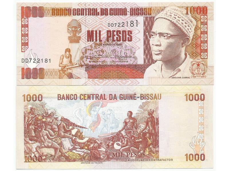 Guinea Bissau 1000 pesos 1993. UNC
