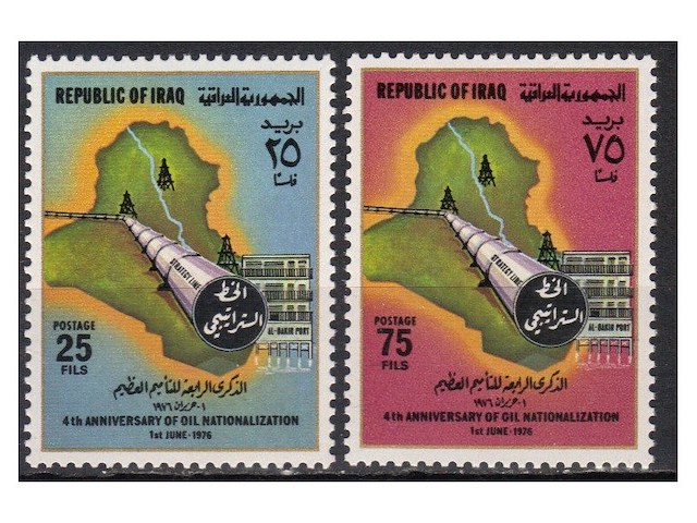 Irak,4 god nacionalizacije nafte 1976.,čisto