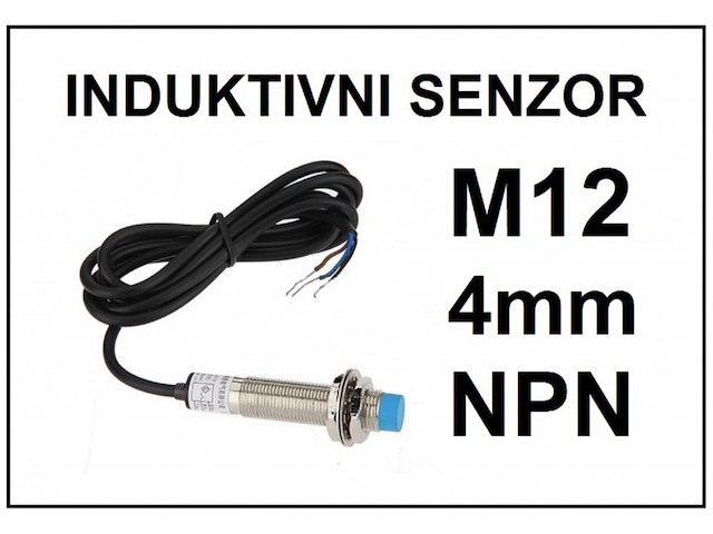 Induktivni senzor - LM12 - 4mm - NPN - 6-36VDC - NO
