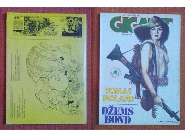 GIGANT strip magazin Br.54 od jula 1989.