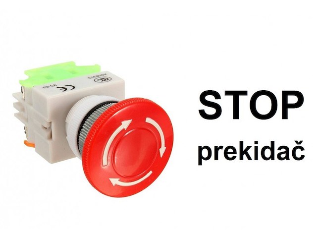 STOP prekidac - pecurka - sigurnosni taster