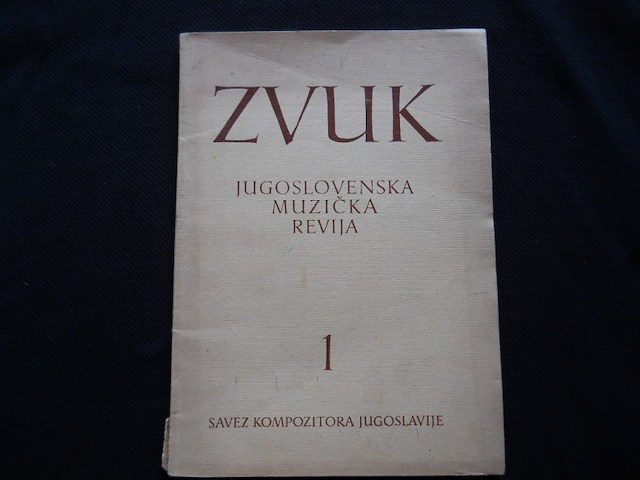 Zvuk, jugoslovenska muzička revija, 1955.