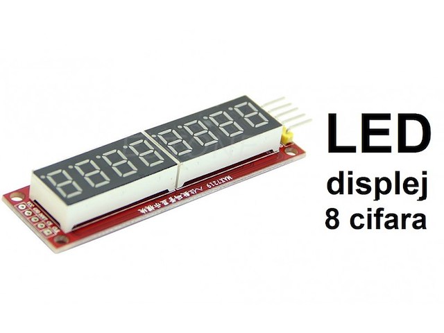 LED displej - 8 cifara - MAX7219
