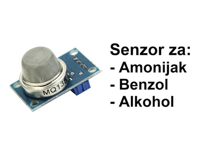 Senzor za Amonijak, Benzol i Alkohol - MQ135