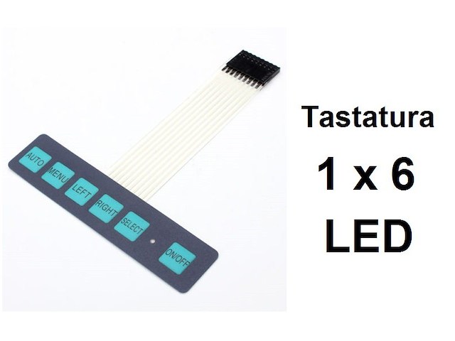 ARDUINO tastatura 1x6 komandna + LED