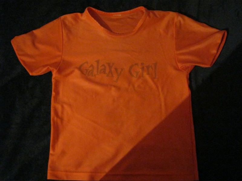 galaksy girl narandžasta majica