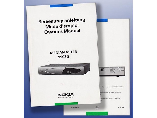 MEDIAMASTER 9902 S NOKIA - Owner`s MANUAL