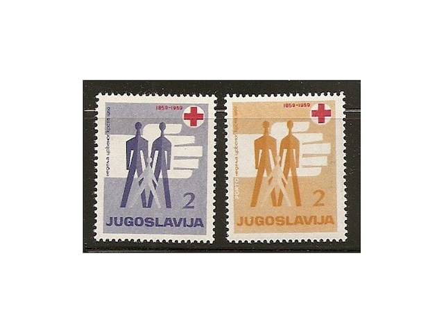 41,42.Jugoslavija,1959,Crveni Krst,doplatna,cisto