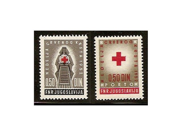 12,13.Jugoslavija,1952,Crveni Krst,doplatna,cisto