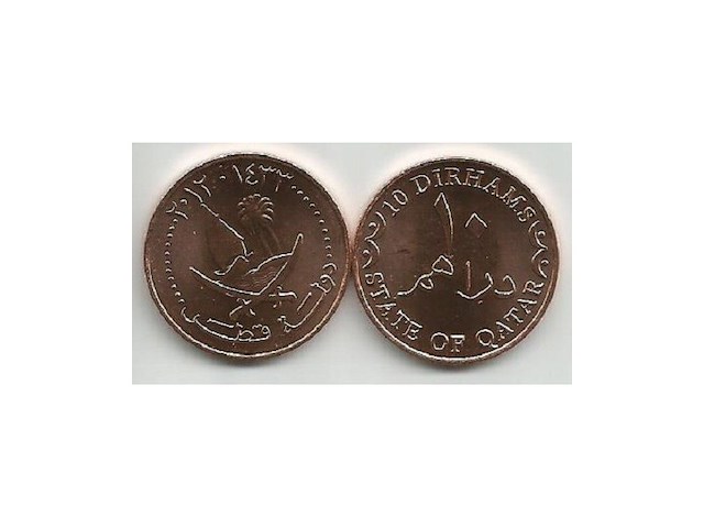 Qatar Katar 10 dirhams 2012. UNC