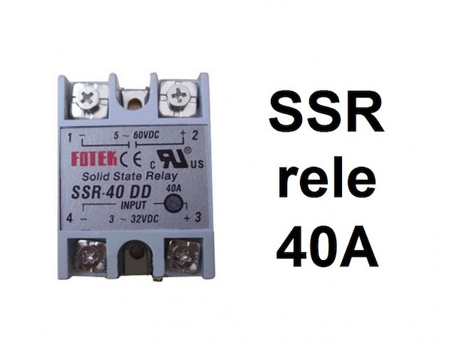 SSR rele - 40A - Solid state relay - SSR-40 DD