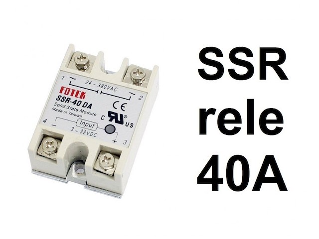 SSR rele - 40A - Solid state relay - SSR-40 DA