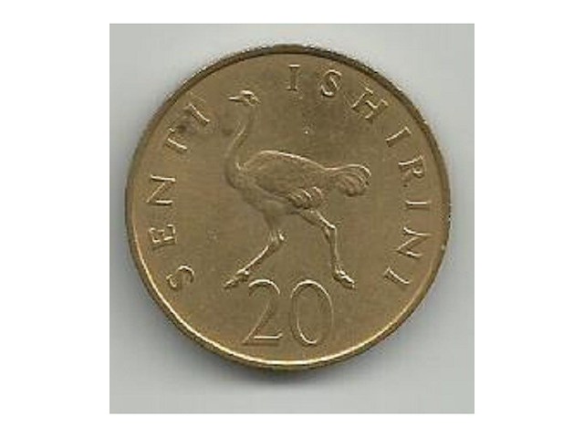 Tanzania 20 senti 1966.
