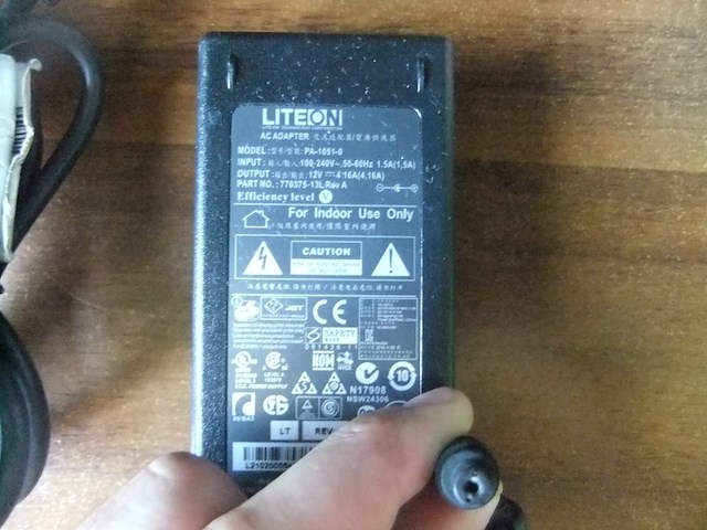 LiteON adapter 12V 4.16A ORIGINAL + GARANCIJA!