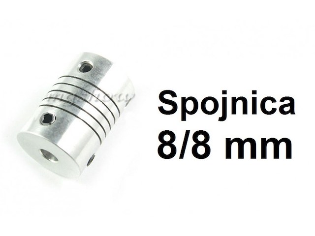 Elasticna spojnica za motor - 8/8 mm