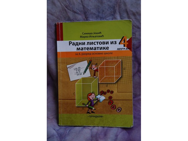 Radni listovi iz matematike za 4. razred drugi deo