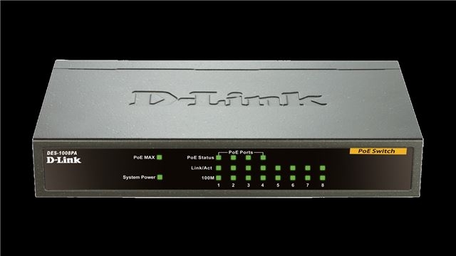 D-Link switch neupravljivi, DES-1008PA