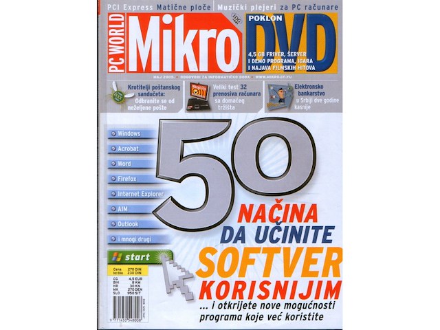 MIKRO DVD PODPUNO NOV 2005 GODINA