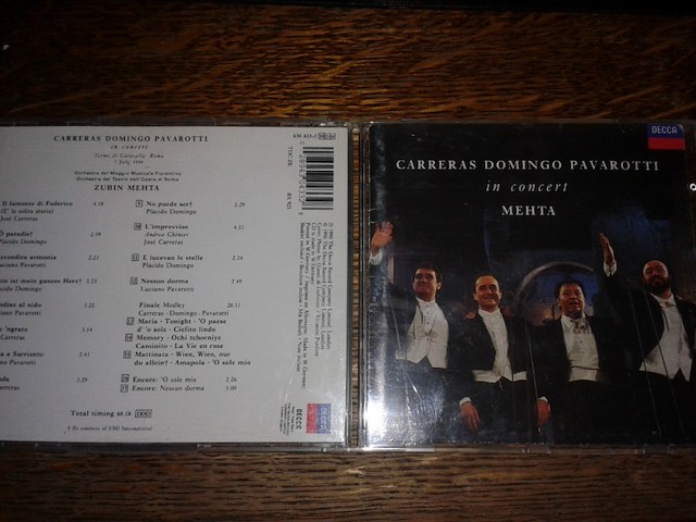 CARRERAS DOMINGO PAVAROTTI - IN CONCERT