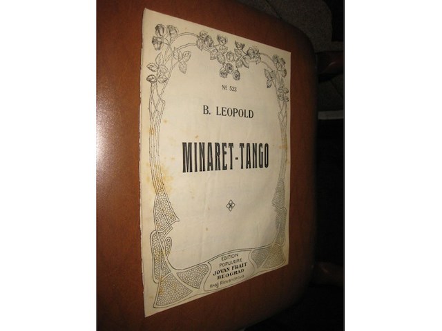 Minaret tango - B. Leopold (Stare note1930-tih)