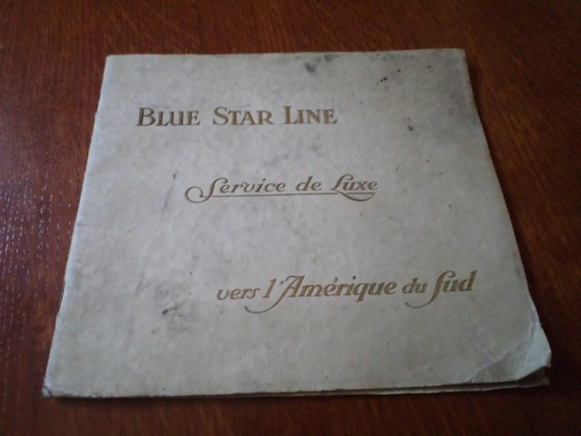 blue star line  prospekt broda  oko 1920g
