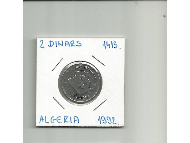 G7 Algerija 2 dinars 1992. (1413.)