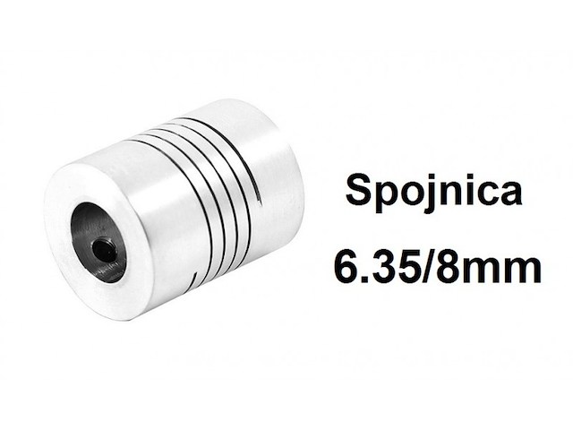 Elasticna spojnica za motor - 6.35/8 mm