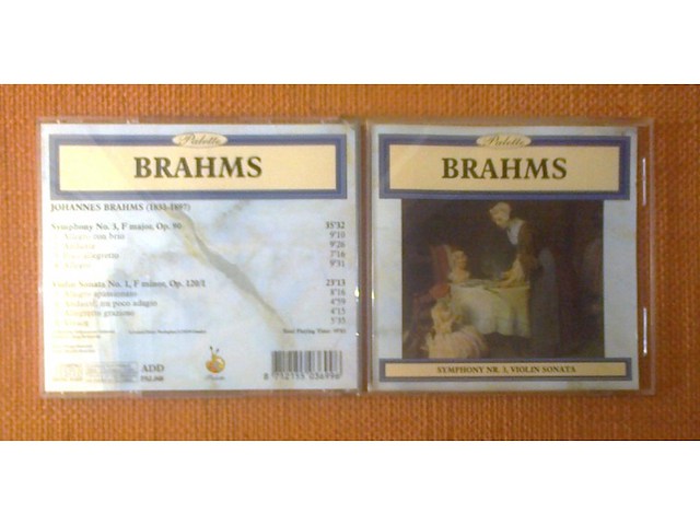 BRAHMS - Symphony Nr. 3, Violin Sonata (CD) Made in EU