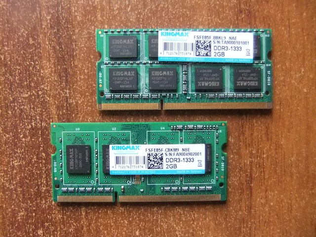 Kingmax 2x2GB DDR3 1333 MHz za laptop + GARANCIJA!