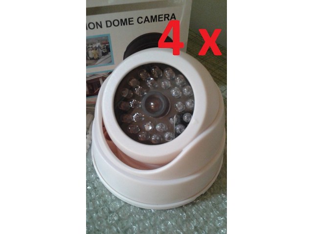4 x Lazna okrugla kamera za video nadzor! BELA!