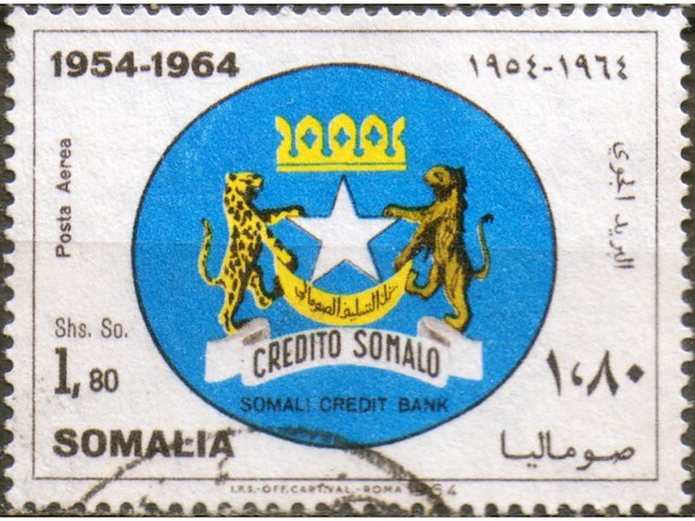 kt178d,  27. apr.1964. Somalia Mi59(-o-)1/3