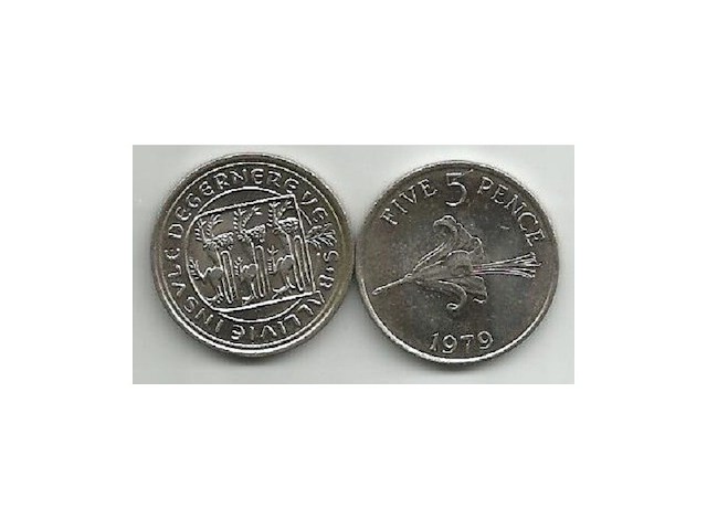 Guernsey 5 pence 1979. UNC