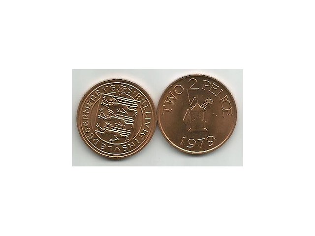 Guernsey 2 pence 1979. UNC
