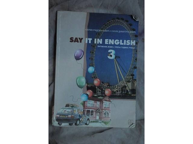 Say it english - udzbenik za 3. razred