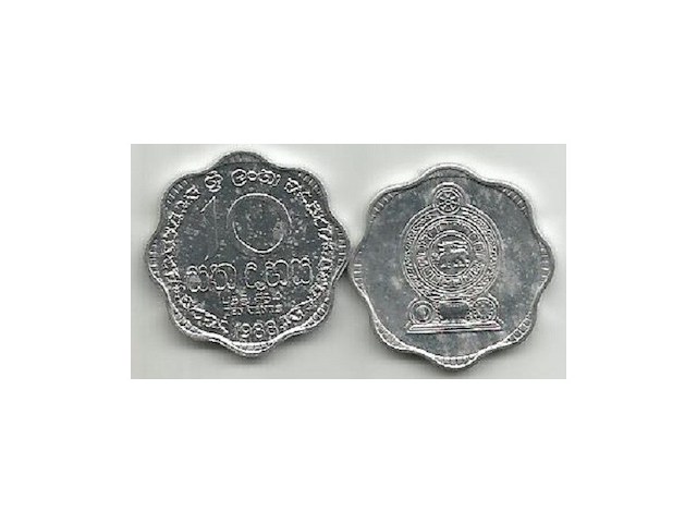 Sri Lanka 10 cents 1988.