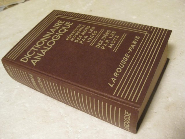 DICTIONNAIRE ANALOGIQUE LAROUSSE