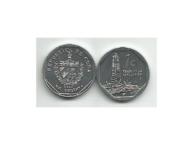 Kuba 1 centavo 2001. UNC