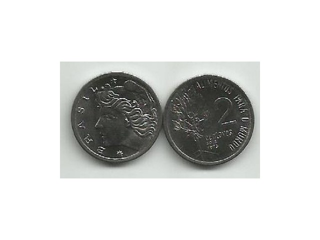 Brazil 2 centavos 1975. UNC FAO